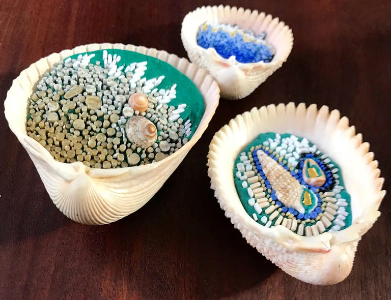 Set of Micro Mosaic Shells For Sale at 1stDibs | micro seashells