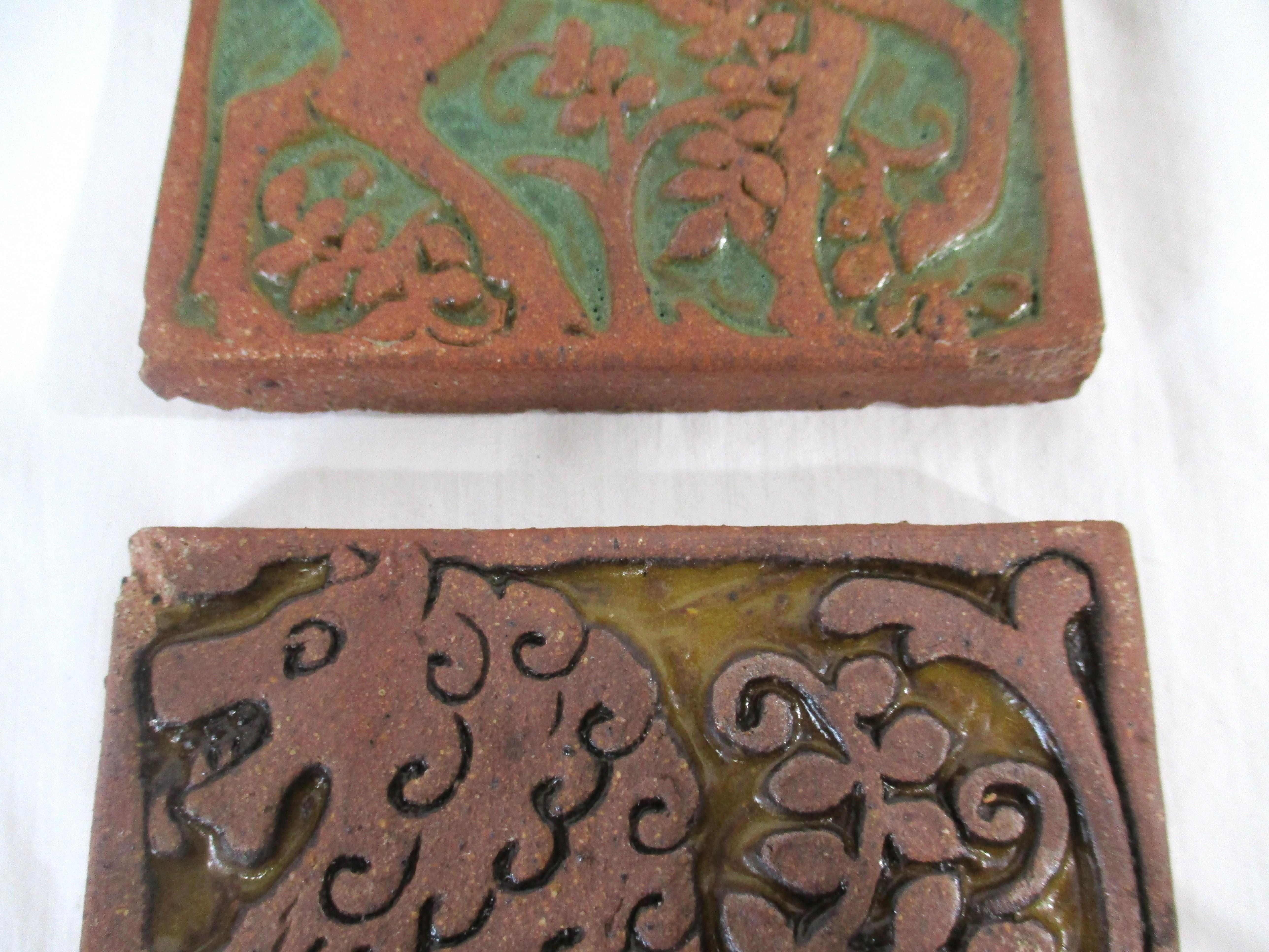 Set of Mid Century Batchelder California Pottery Animal Tiles at ...