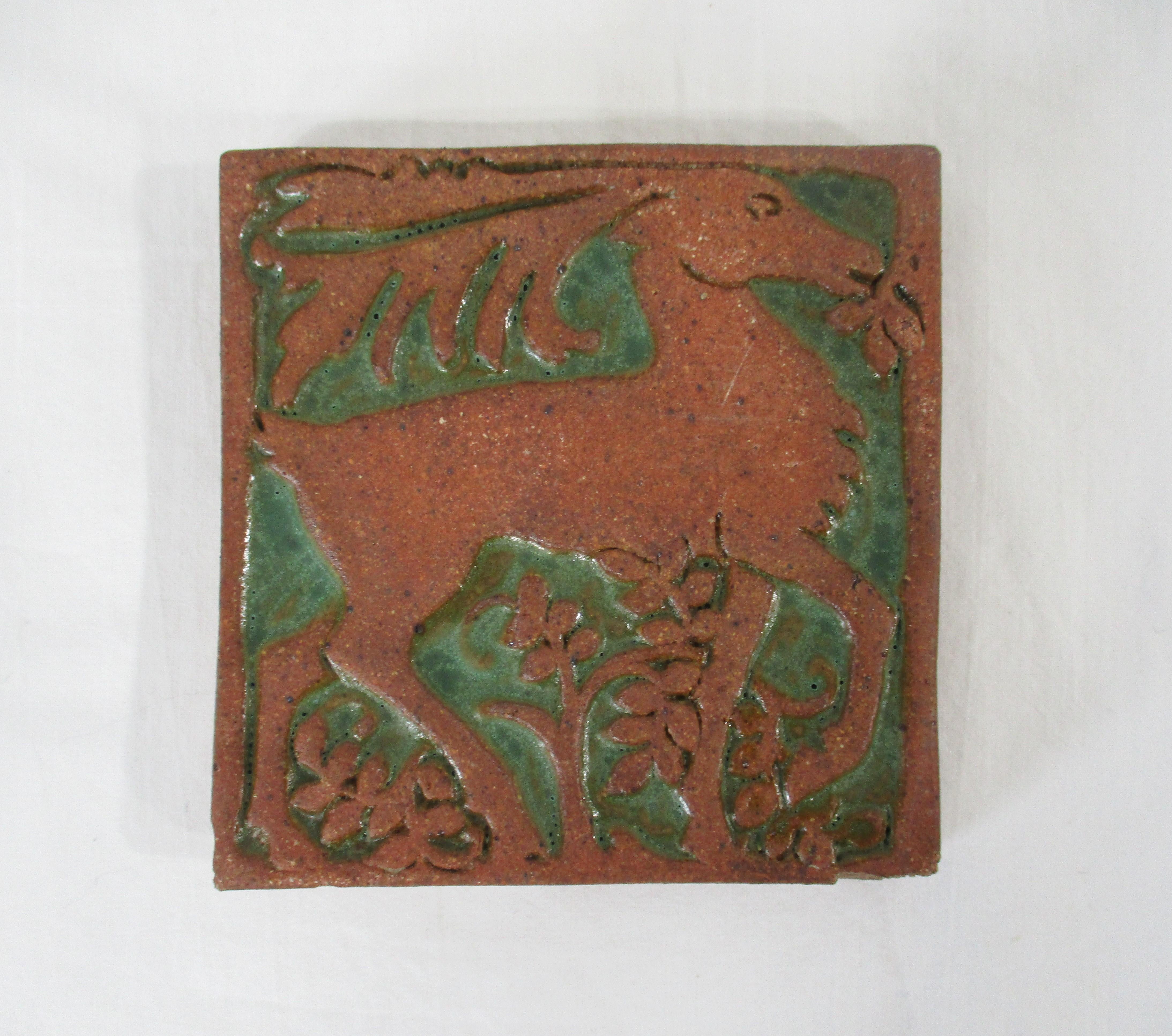 Set of Mid Century Batchelder California Pottery Animal Tiles at ...