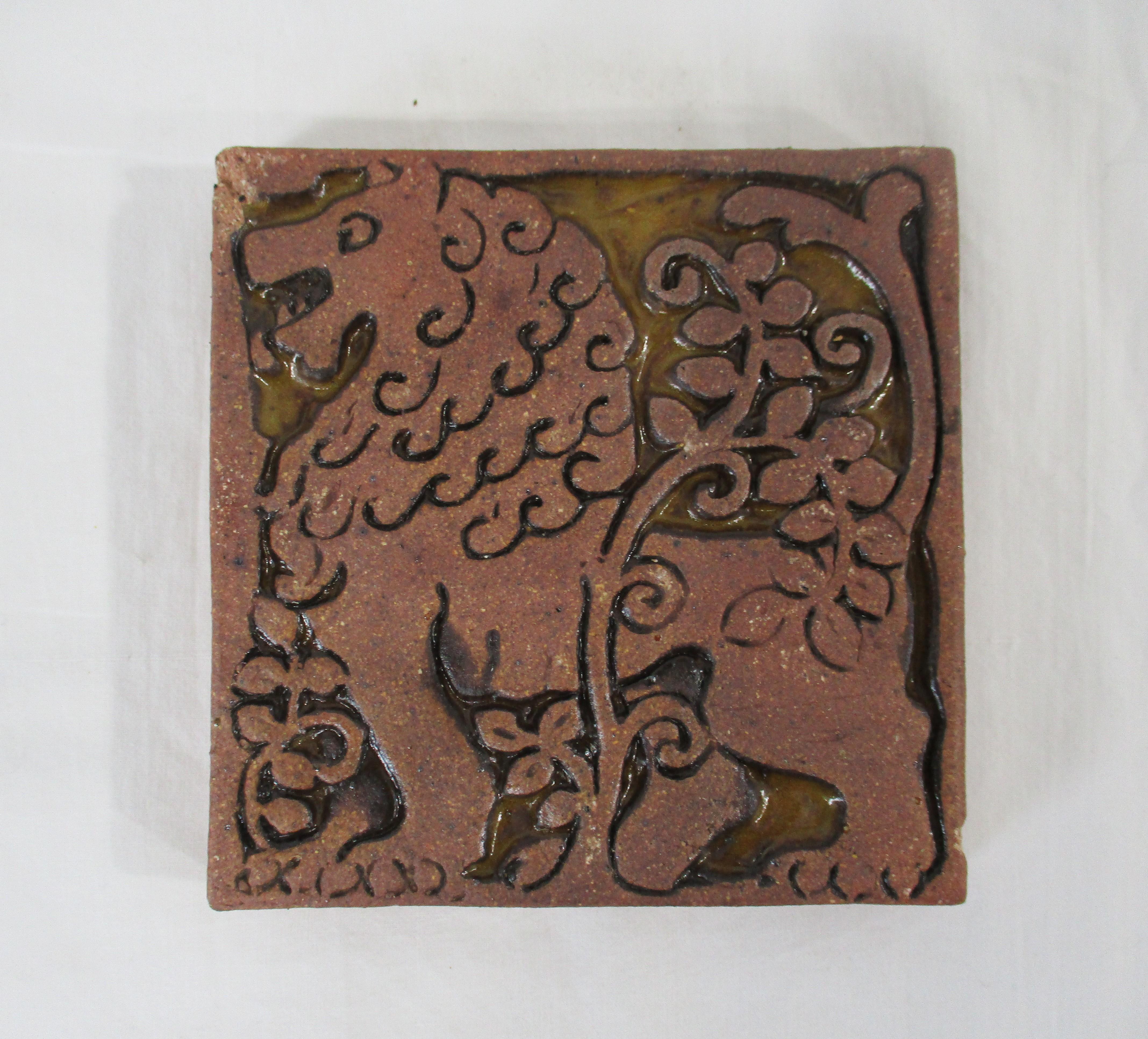 Set of Mid Century Batchelder California Pottery Animal Tiles For Sale ...