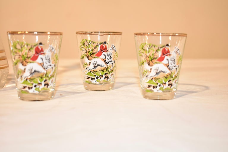 Set of Mid-Century Cordial Set and Glasses in Original Box For Sale at ...