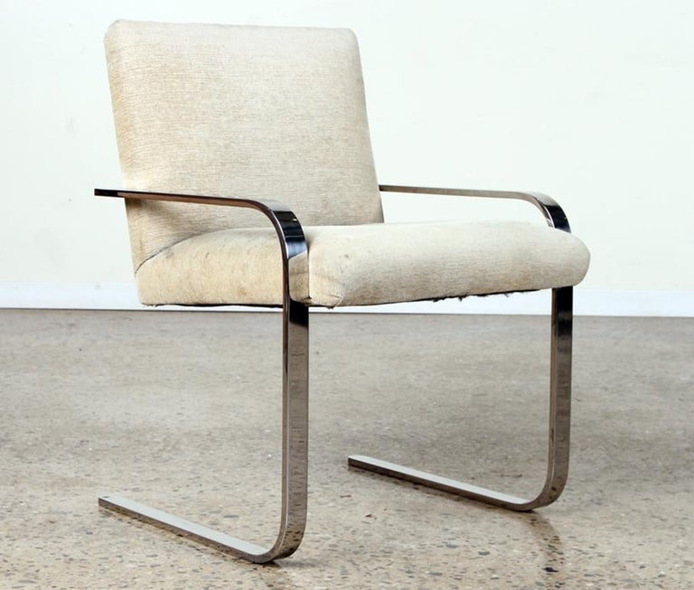 Set of Mid-Century Modern Chrome Dining Chairs For Sale at 1stDibs ...