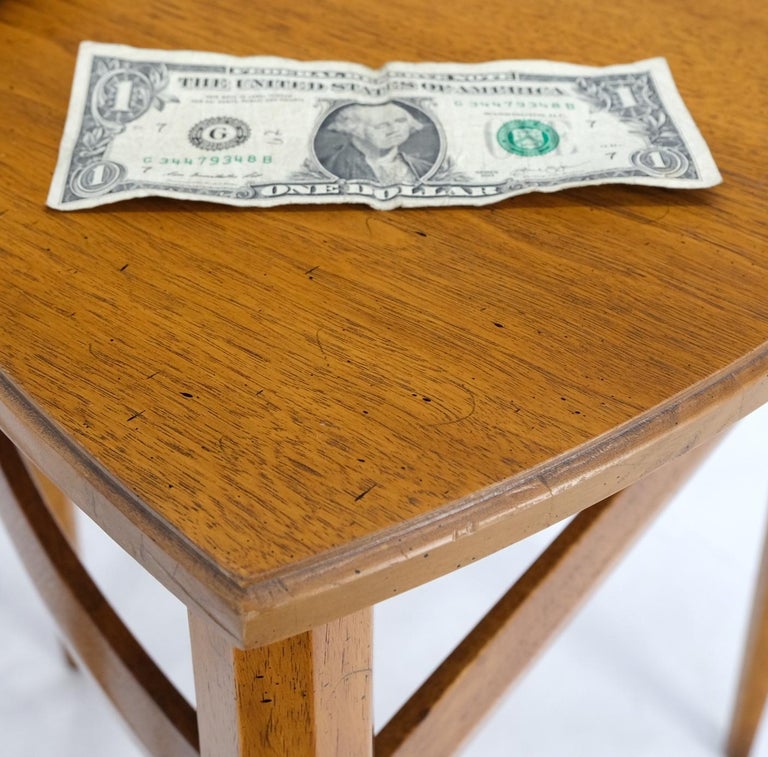 Set of Mid-Century Modern Three Rounded Triangle Shape Nesting Stacking ...