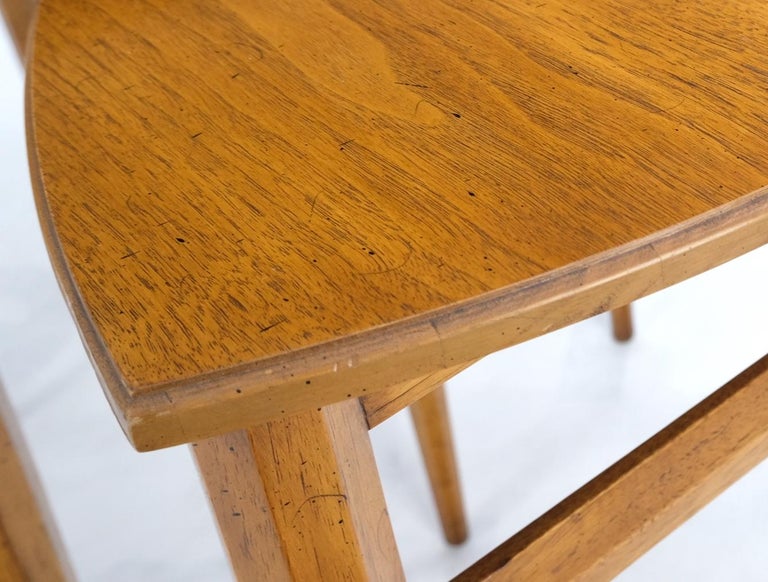 Set of Mid-Century Modern Three Rounded Triangle Shape Nesting Stacking ...