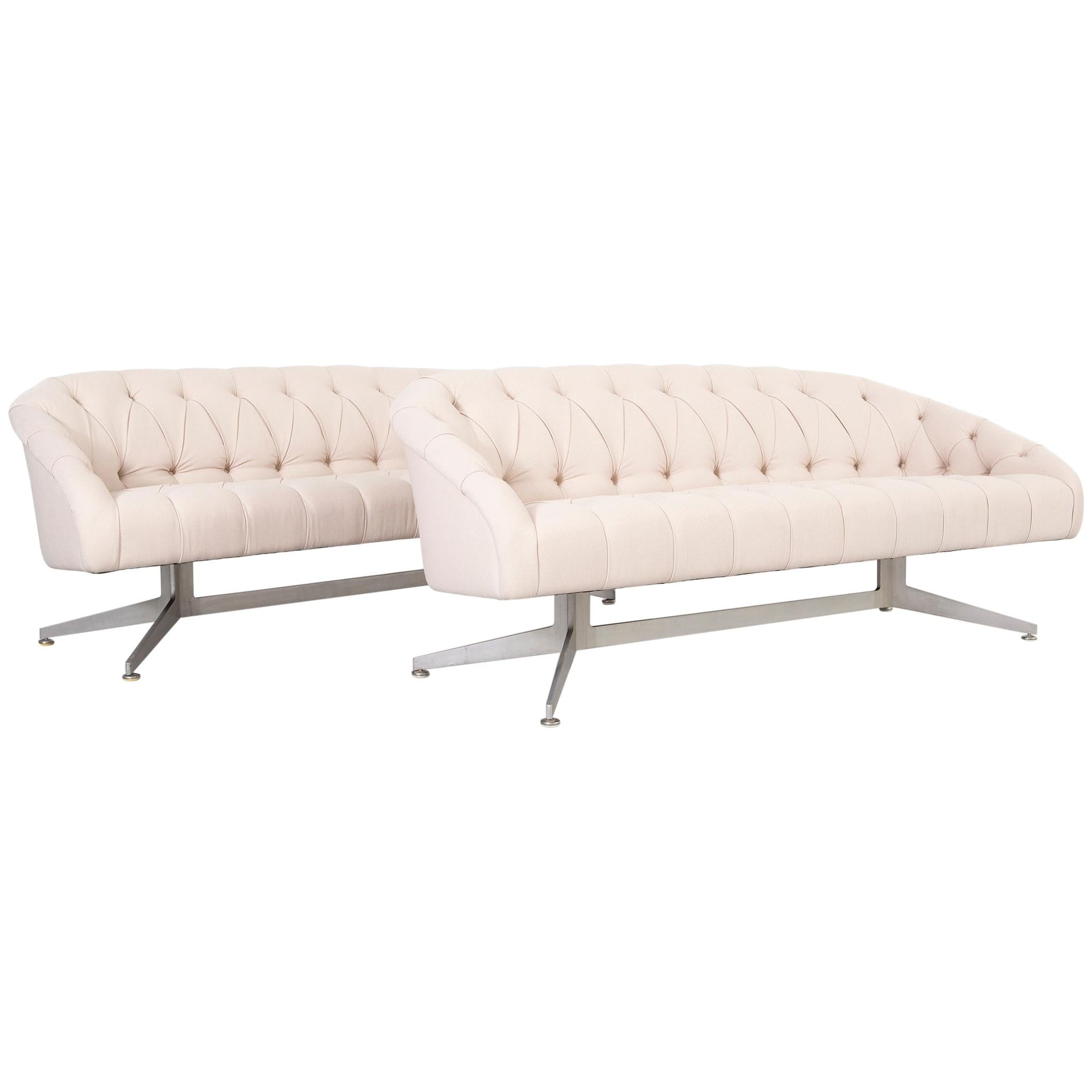 Set of Mid-Century Modern Ward Bennett Sofas For Sale at 1stDibs