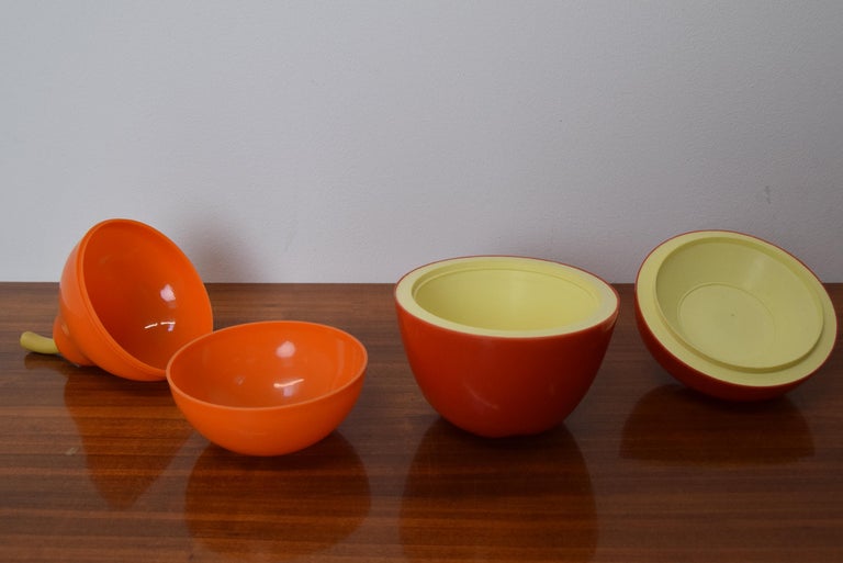 Set of Mid-Century Plastic Boxes, 1970's For Sale at 1stDibs