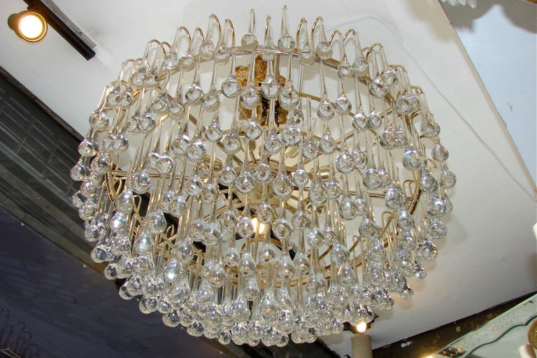 Set of Moderne Glass Drop Fixtures, Sold Individually For Sale at 1stDibs