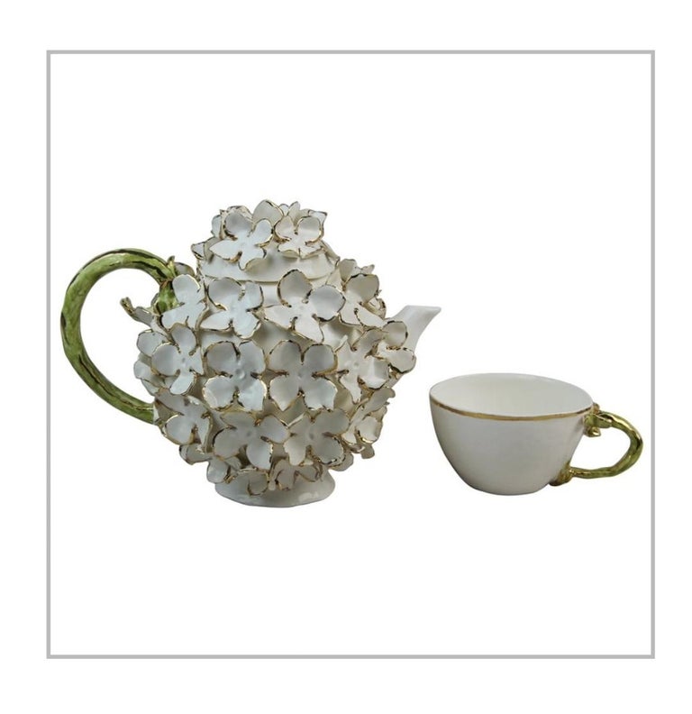 Set of New 6 Handmade Teapots Madeinitaly Alice in Wonderlands Style ...