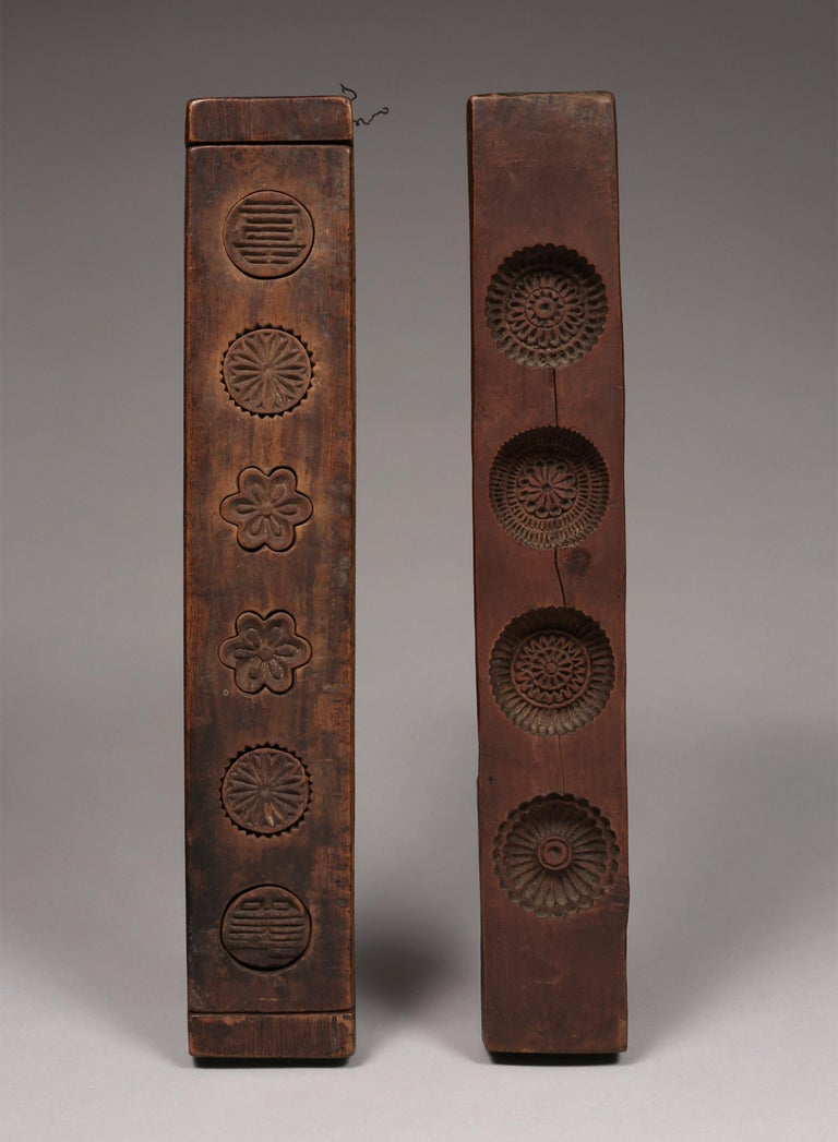 Set of Nine Antique Rice Cake Molds (Ddeoksal) Korea, 19th/20th Century ...