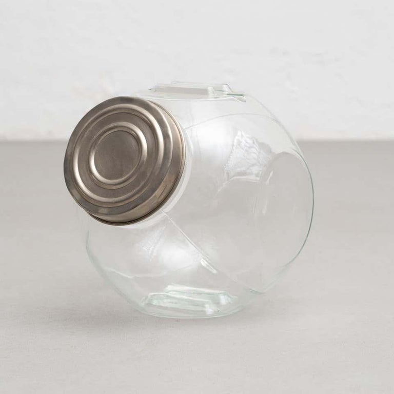Set of Nine Antique Spanish Candy Glass Container, circa 1930 For Sale ...
