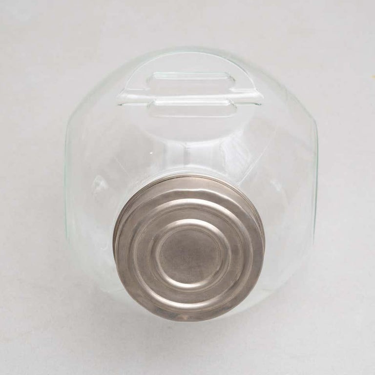 Set of Nine Antique Spanish Candy Glass Container, circa 1930 For Sale ...