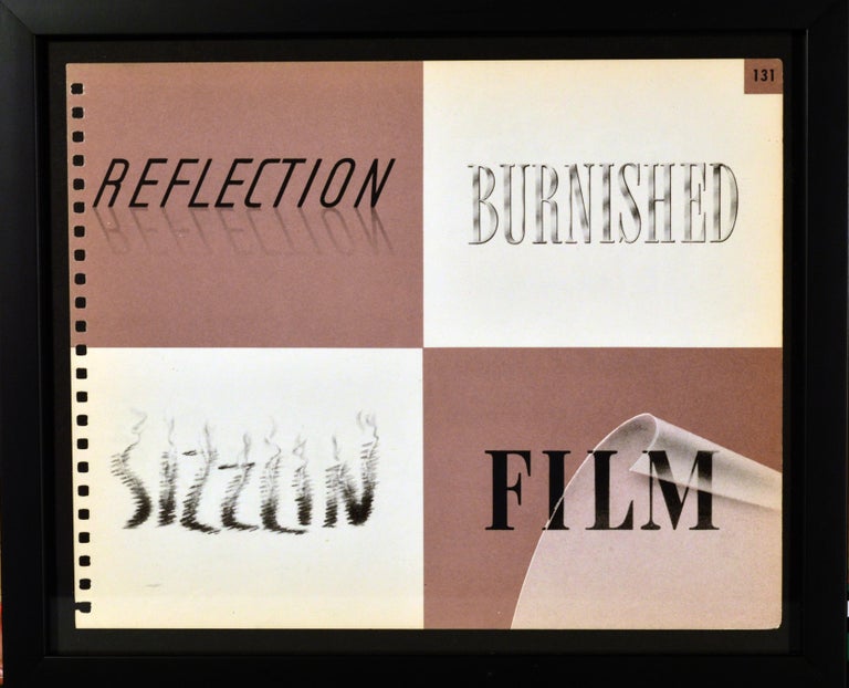 Set of Nine Framed American Typography Pages For Sale at 1stDibs