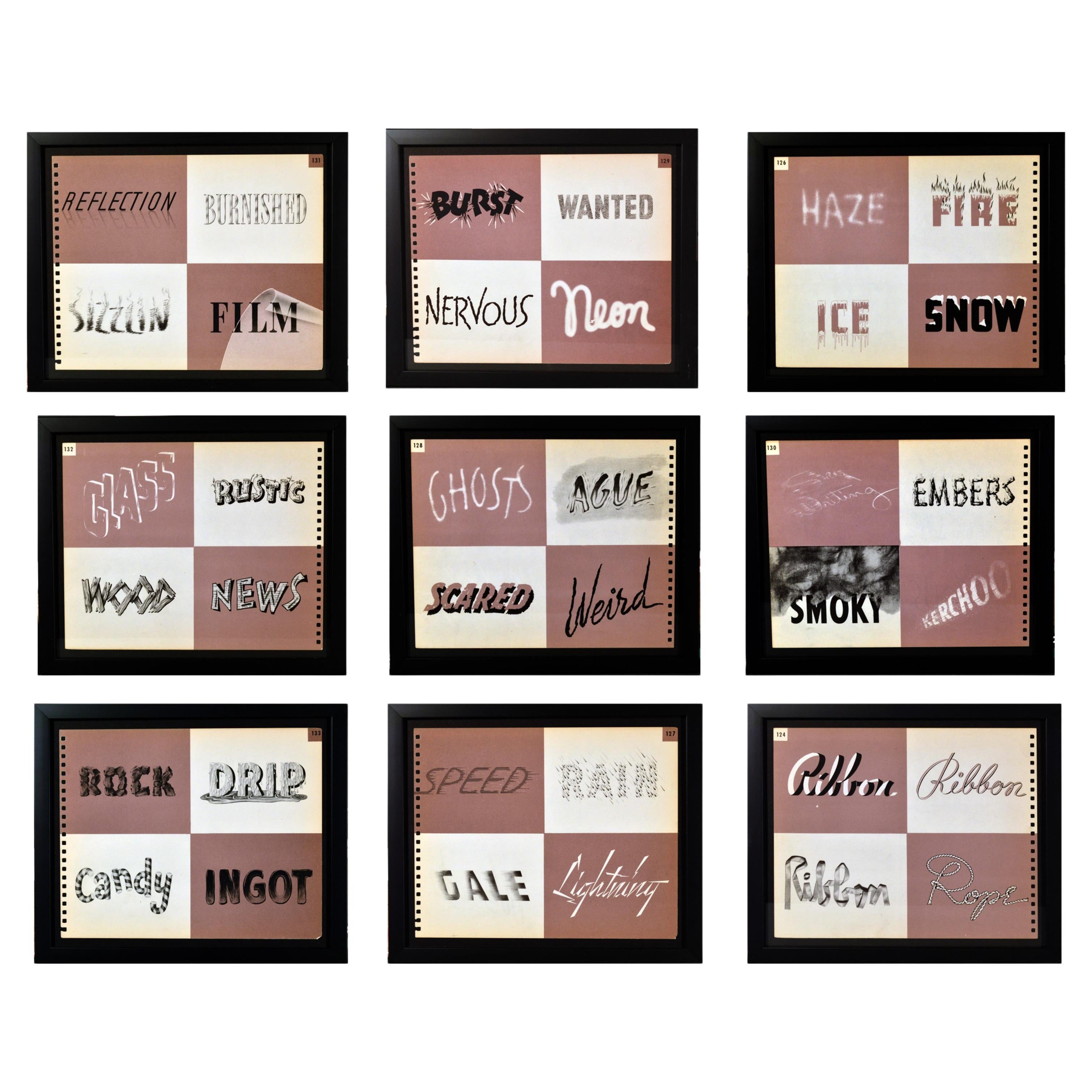 Set of Nine Neo-Classical Intaglios in Hand Carved Frames at 1stDibs