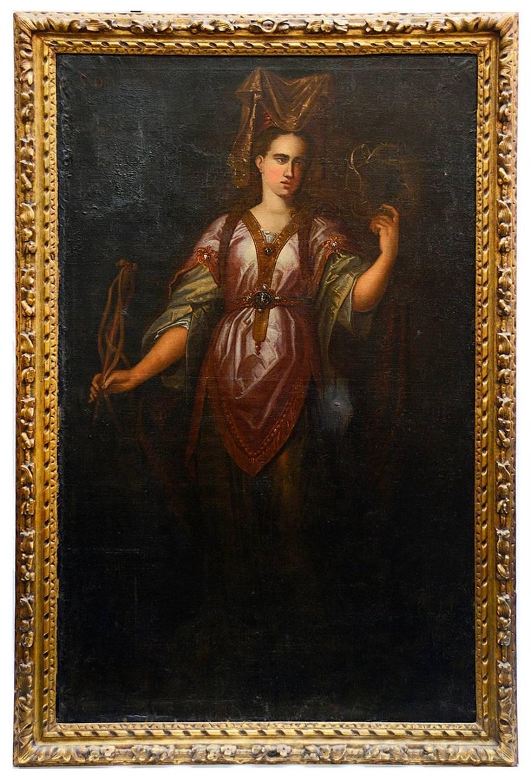 Set of Nine, Large Early 18th Century Oil on Canvas Paintings of ...