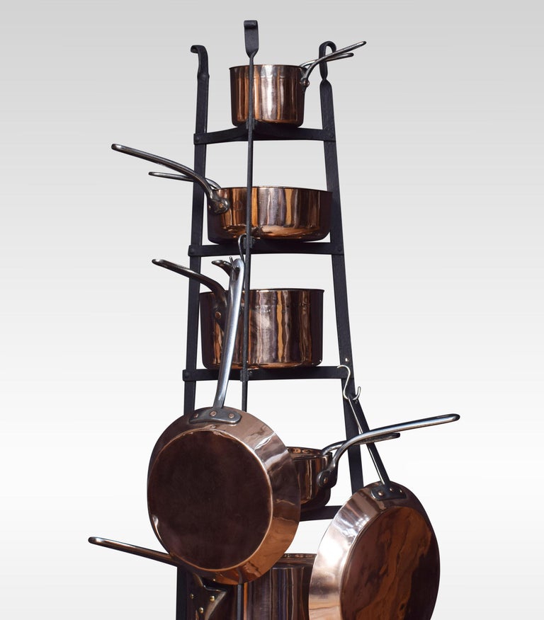 Set of Nine Victorian Copper Pans at 1stDibs