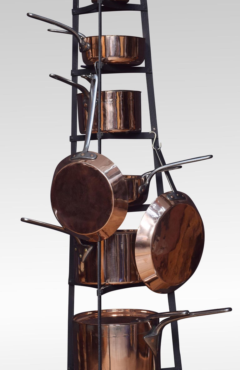 Set of Nine Victorian Copper Pans at 1stDibs