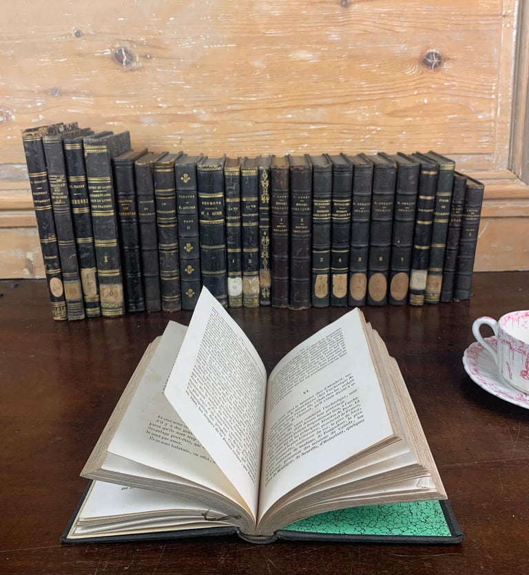 Set Of Old Bound Books Dating From the 19th Century France For Sale at ...