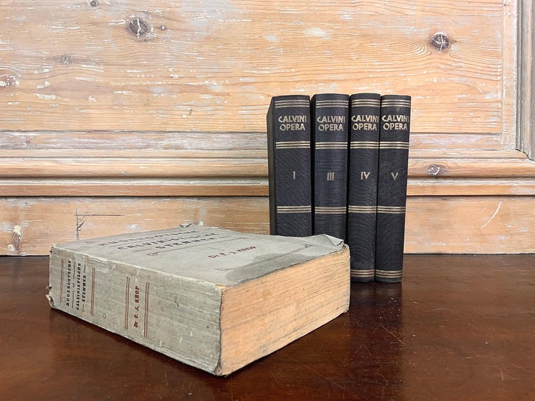 Set Of Old Religious Books « Calvini Opéra » Early 20th Century For ...