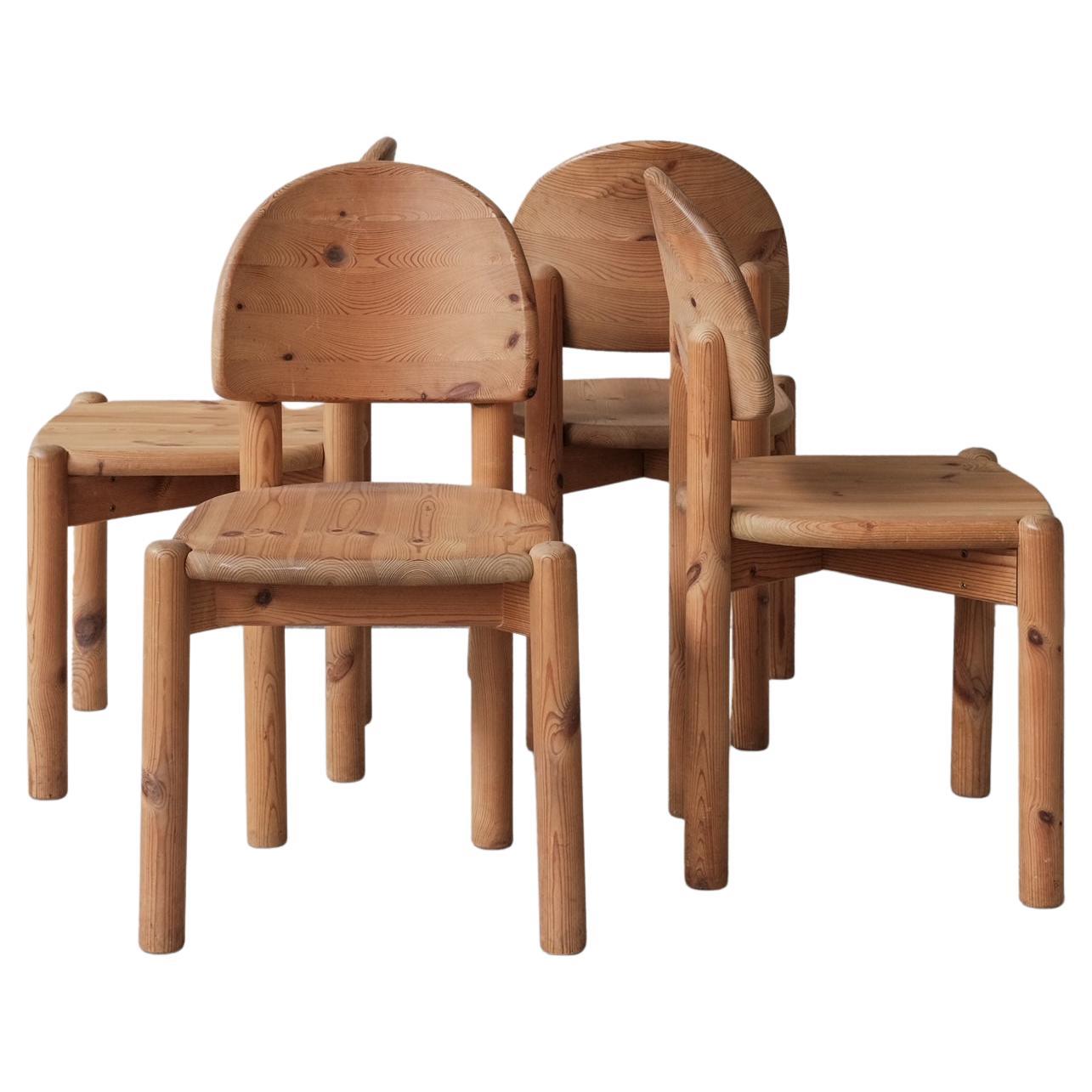 Set of Midcentury Pine Danish Dining Chairs at 1stDibs | danish pine ...