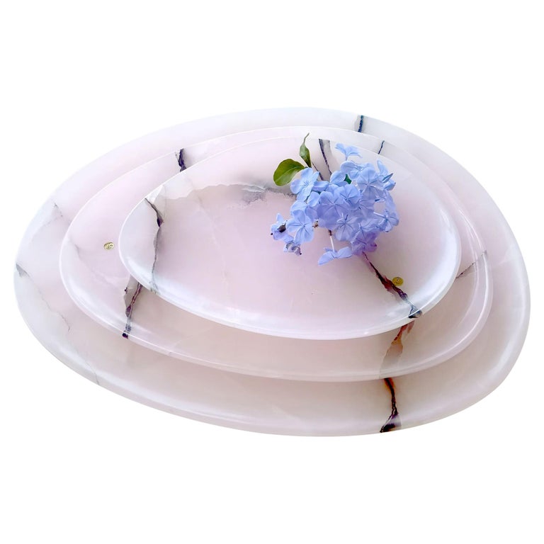 Teller Platten Serviergeschirr Set Rosa Onyx Marmor Sammlerstück Design ...