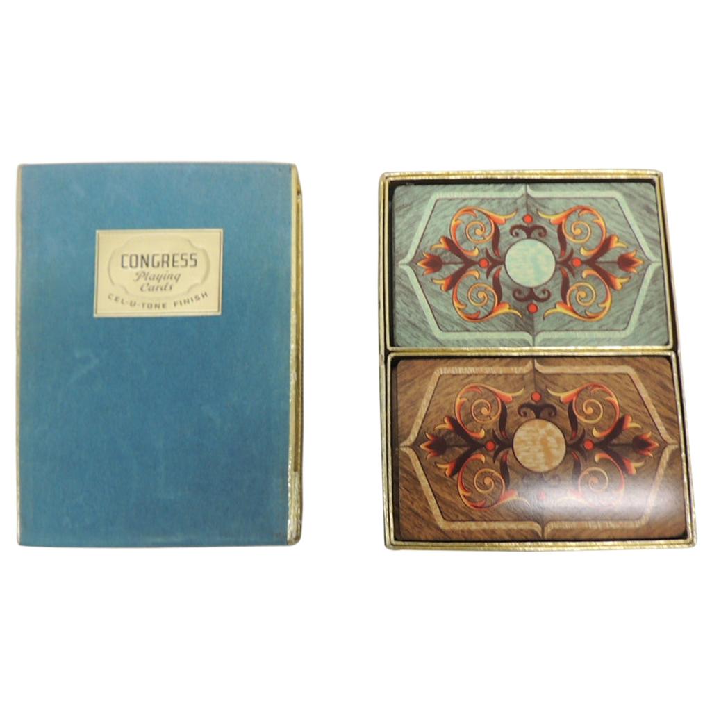 Vintage Double Deck Art of Erte Playing Cards, Sobranie of London ...