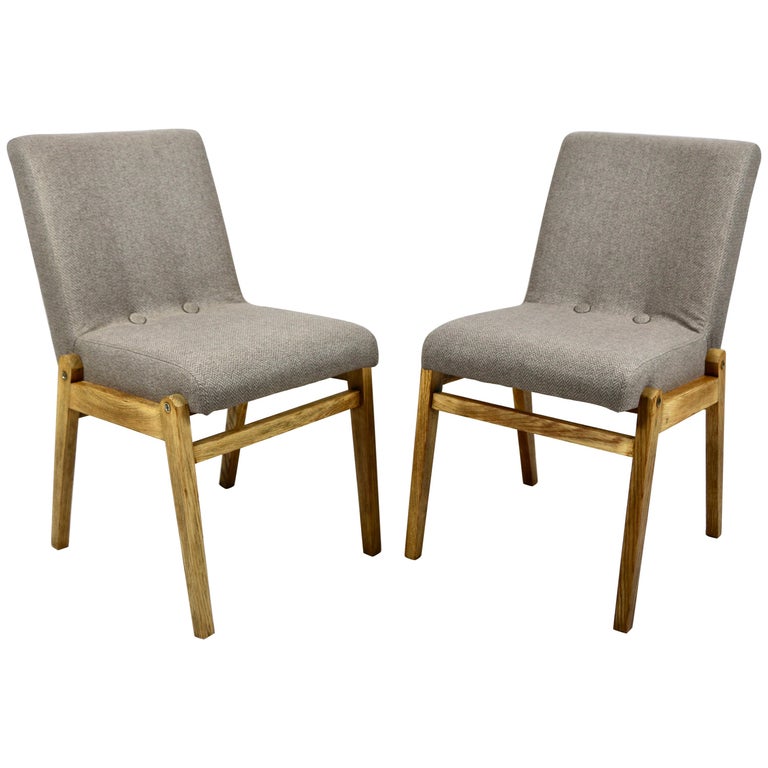 Set of Polish Velvet Aga Chairs from 1970s For Sale at 1stDibs