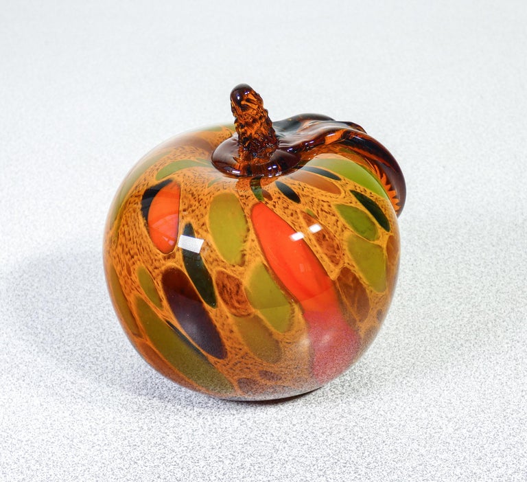Set of Polychrome Blown Glass Sculptures, Signed De Wan, 1990s For Sale ...