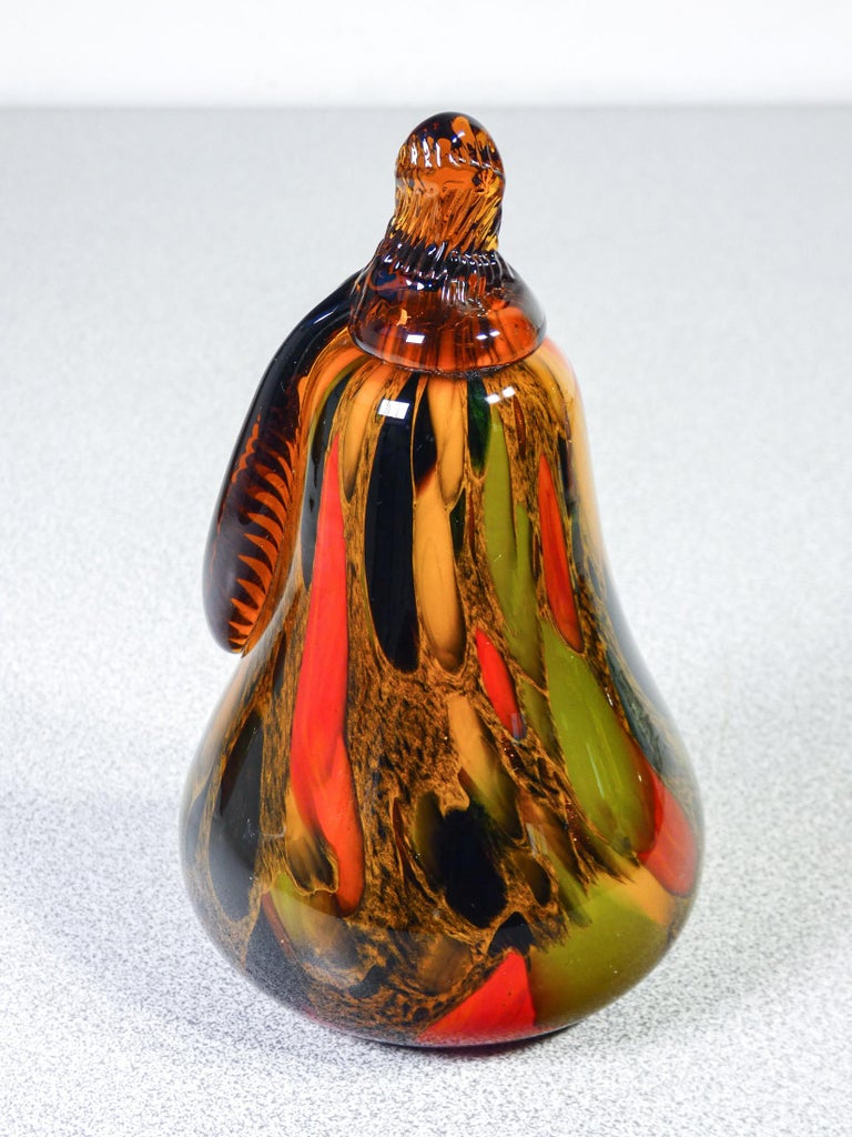Set of Polychrome Blown Glass Sculptures, Signed De Wan, 1990s For Sale ...