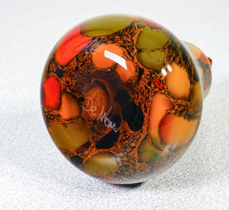 Set of Polychrome Blown Glass Sculptures, Signed De Wan, 1990s For Sale ...