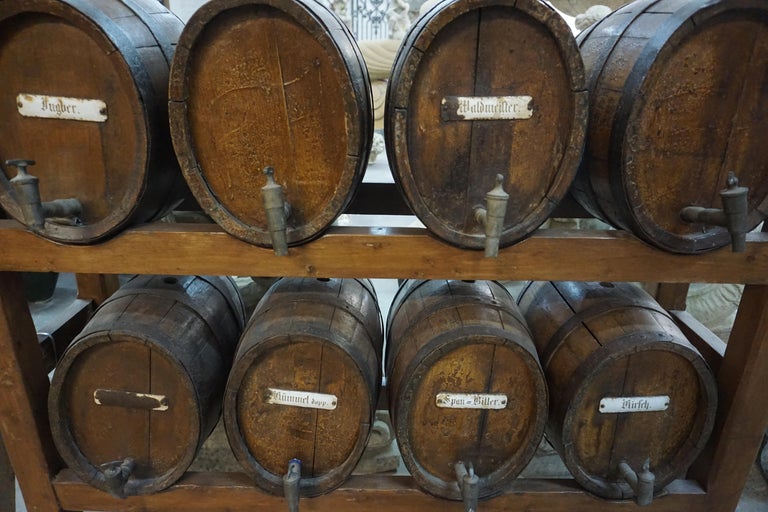 Set of Rare Oak and Whiskey Casks, circa 1820 at 1stDibs