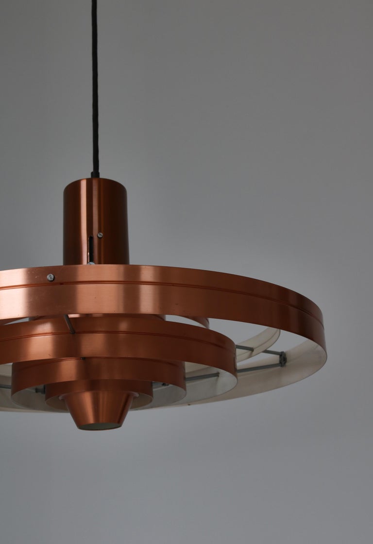 Set of Scandinavian Modern Fibonacci Pendants in Copper by Sophus ...