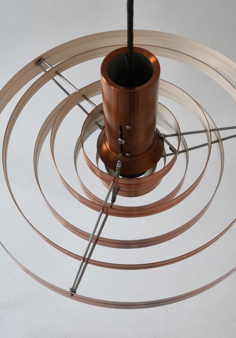 Set of Scandinavian Modern Fibonacci Pendants in Copper by Sophus ...