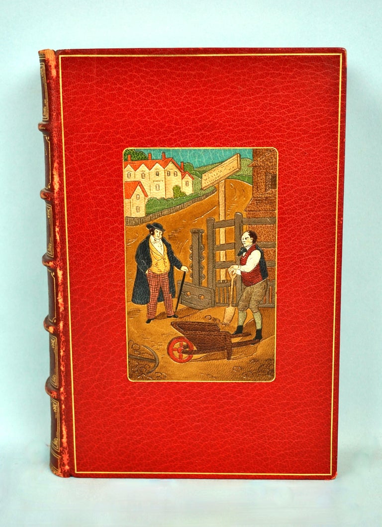 Set of Seven Red Leather Bound Volumes by Robert Surtees English ...