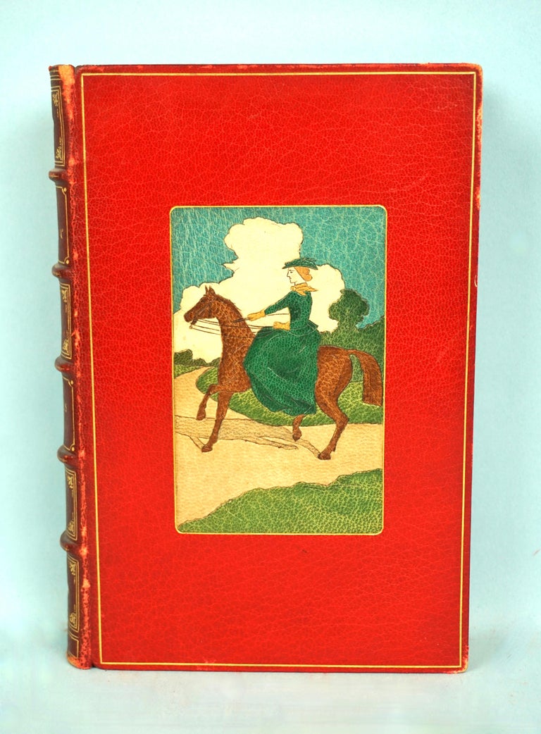 Set of Seven Red Leather Bound Volumes by Robert Surtees English ...