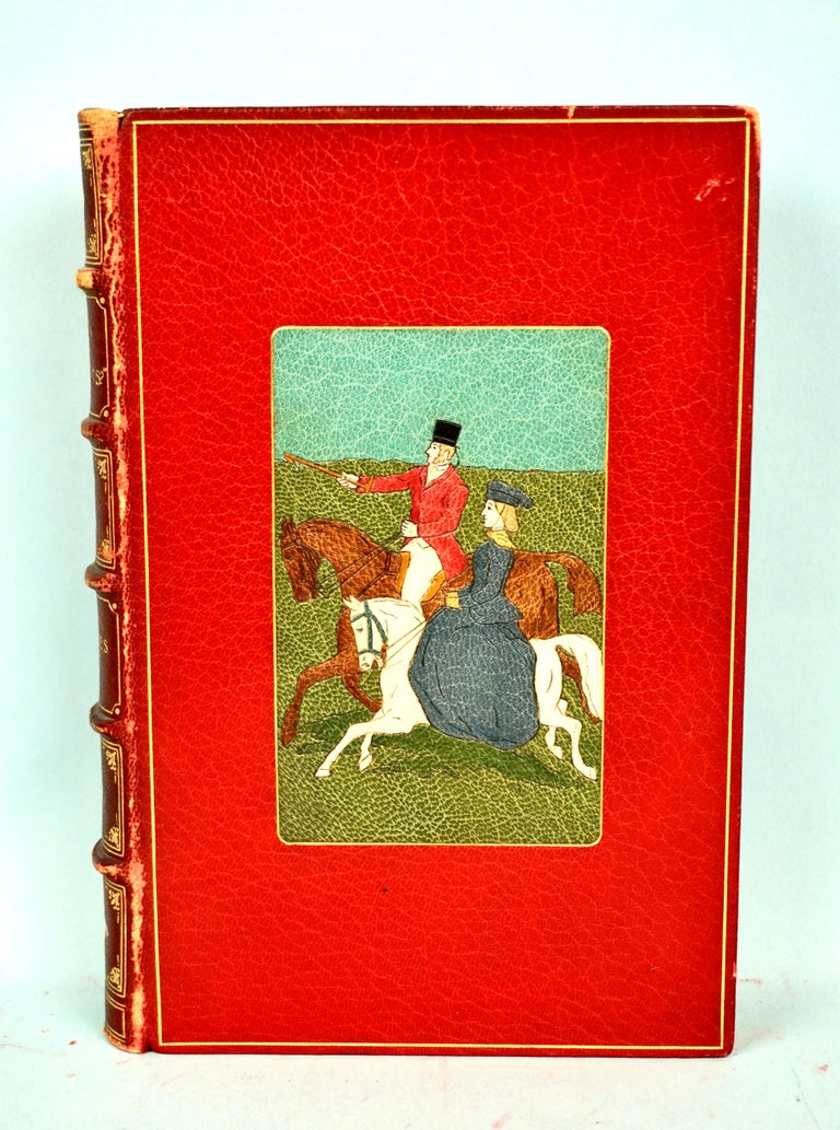 Set of Seven Red Leather Bound Volumes by Robert Surtees English ...