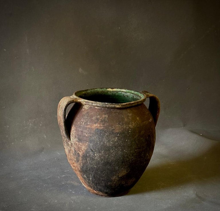 Set of Seven Romanian Terracotta Cooking Pots For Sale at 1stDibs