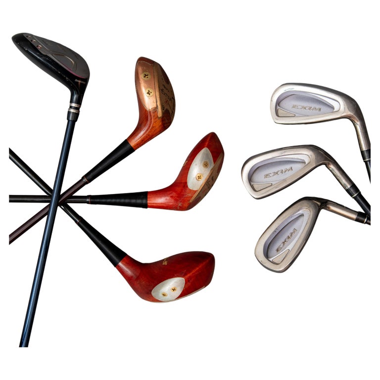 Set of Seven Vintage Golf Clubs Equipment Bridgestone Exim Honma For ...