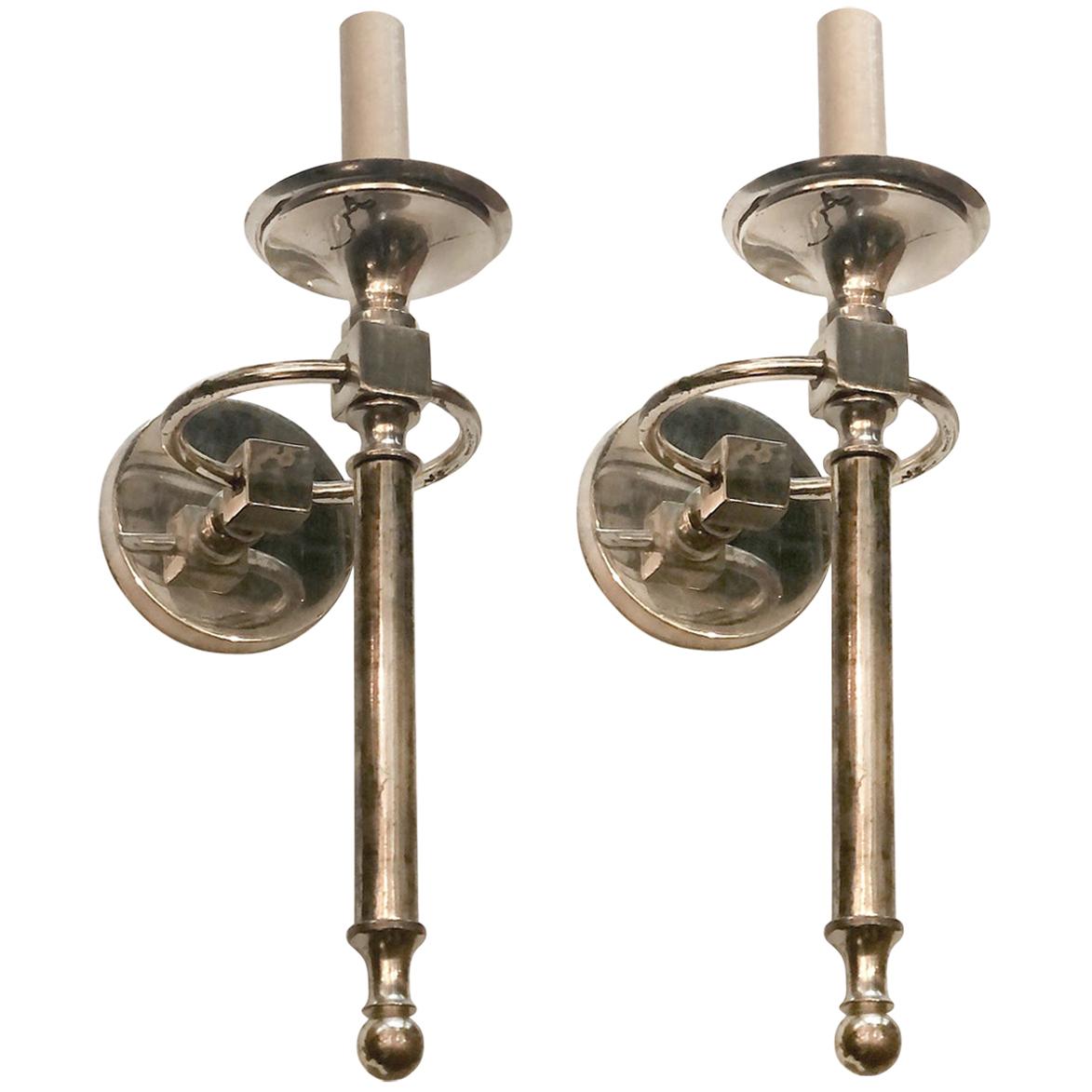 Set of French Bronze Single-Light Sconces, Sold Per Pair For Sale at ...