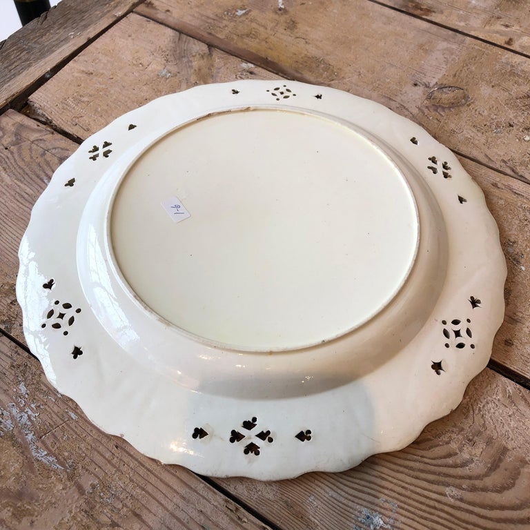 Set of Six 18th Century English Leeds Creamware Plates at 1stdibs