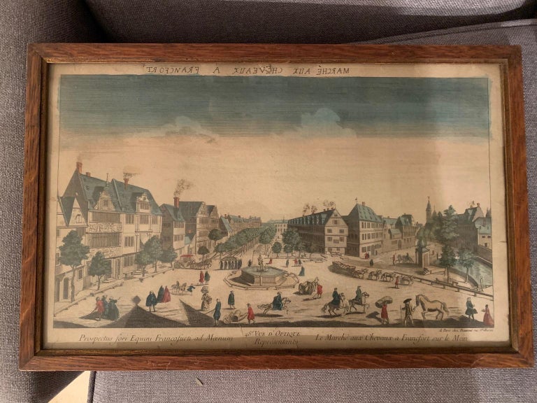 Set of Six 18th Century Hand Colored Engravings at 1stDibs
