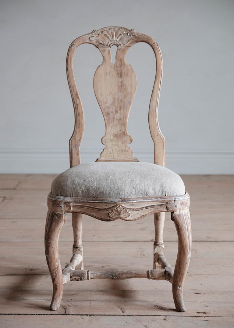 Set of Six 18th Century Swedish Rococo Chairs at 1stDibs