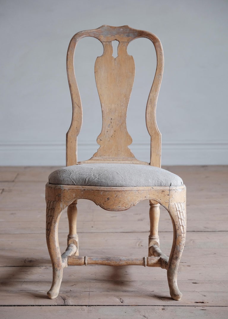 Set of Six 18th Century Swedish Rococo Chairs at 1stDibs