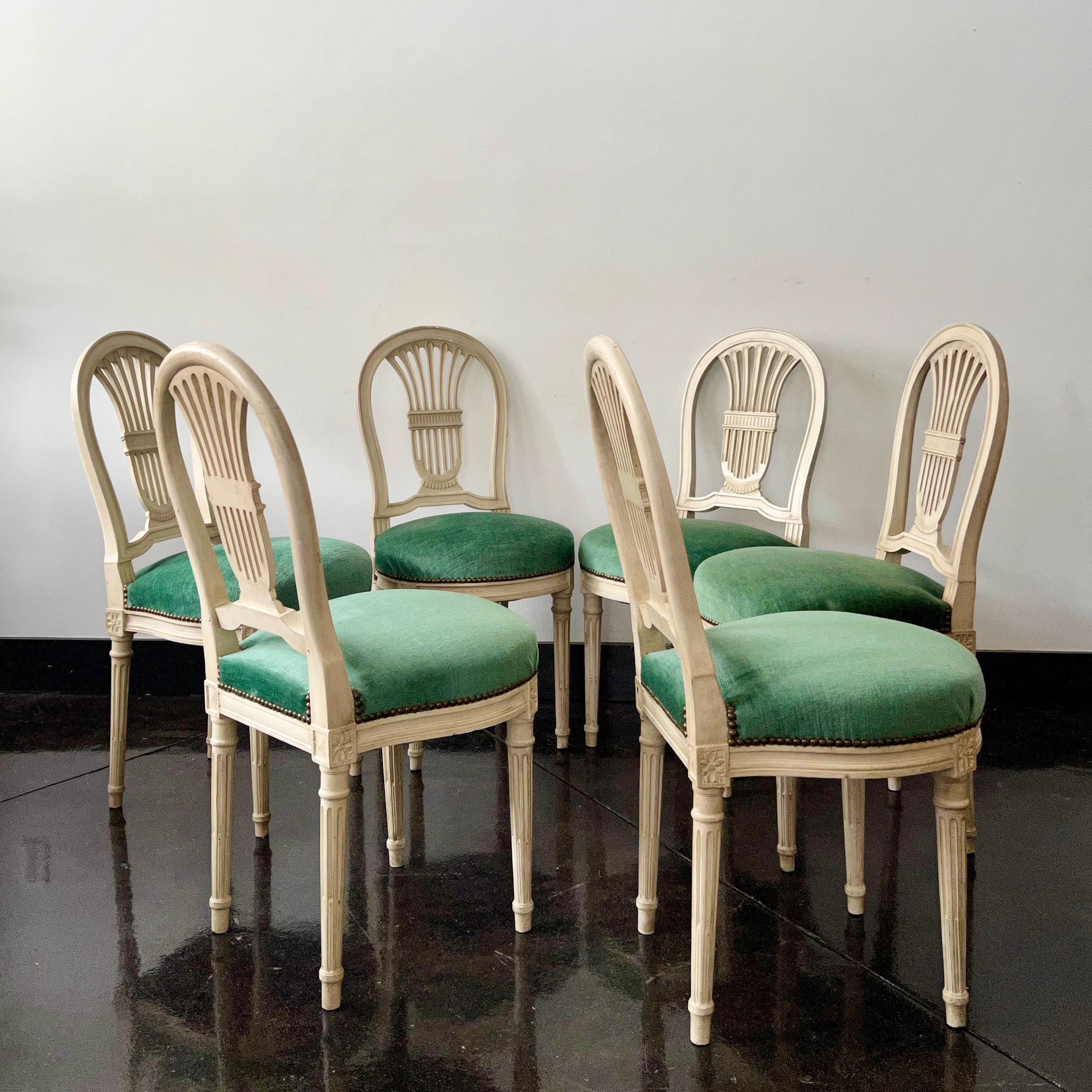Set of Six 19th Century French Chairs For Sale at 1stDibs