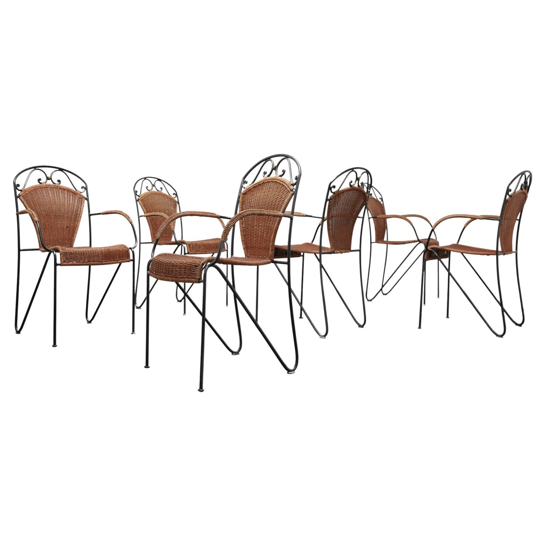 Vintage French Cafe Chairs - Set of 4 at 1stDibs