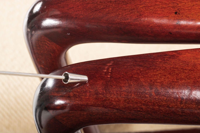 Set of Six '6' Solid Mahogany Dining Chairs by Schou Andersen Denmark ...