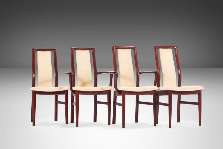 Set of Six '6' Solid Mahogany Dining Chairs by Schou Andersen Denmark ...