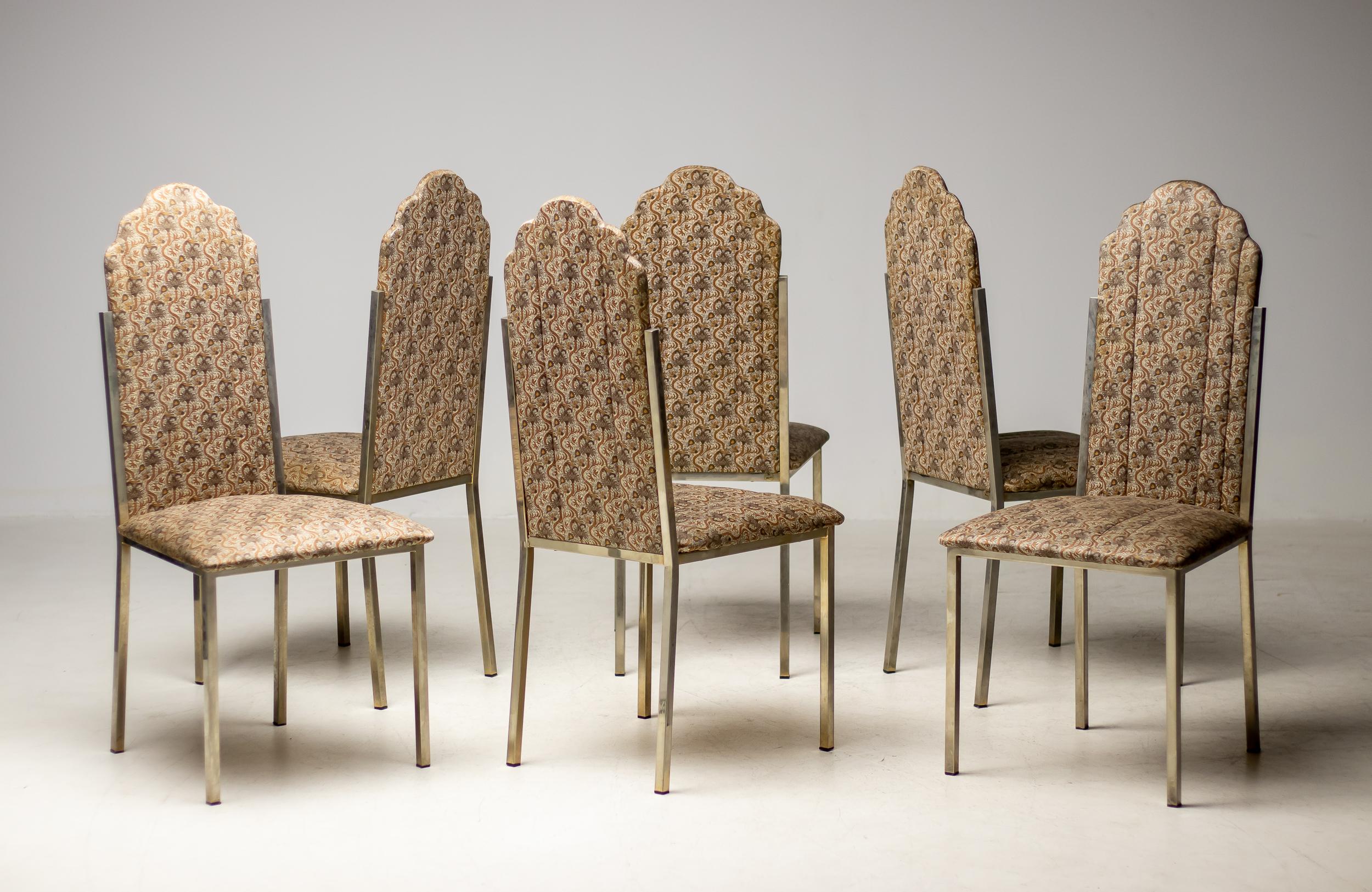 Set of Six Alain Delon Dining Room Chairs For Sale at 1stDibs