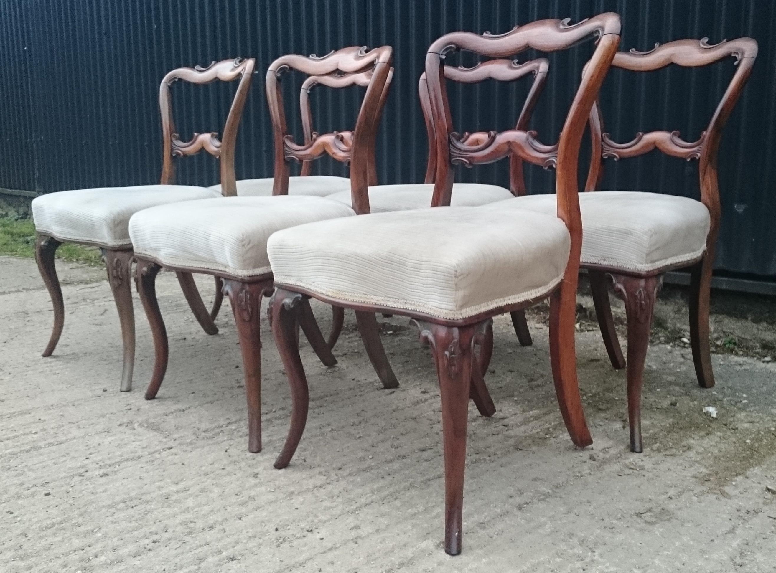 Set of Six Antique Dining Chairs For Sale at 1stDibs | antique dining ...
