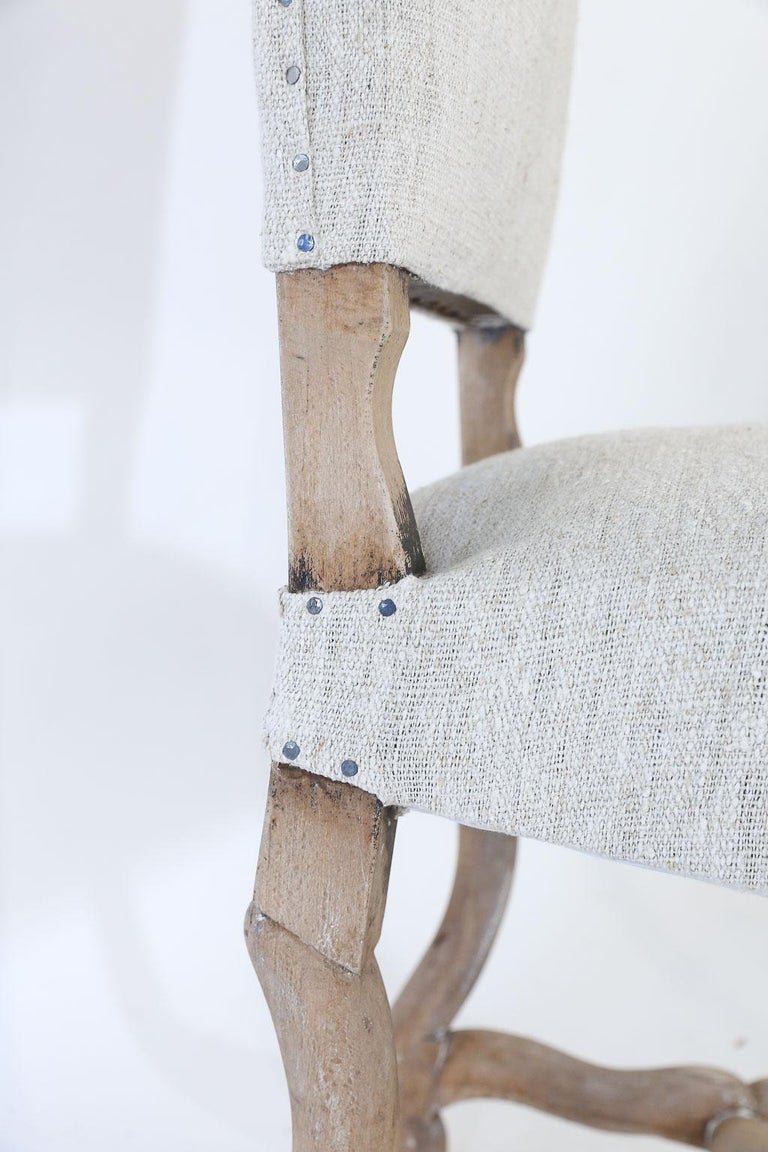 Set of Six Antique French Mutton Leg Chairs at 1stDibs