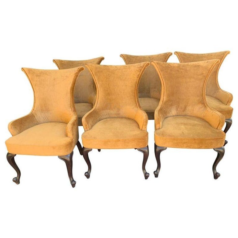 Set of Six Armchairs by Randall Tysinger for EJ Victor For Sale at 1stDibs